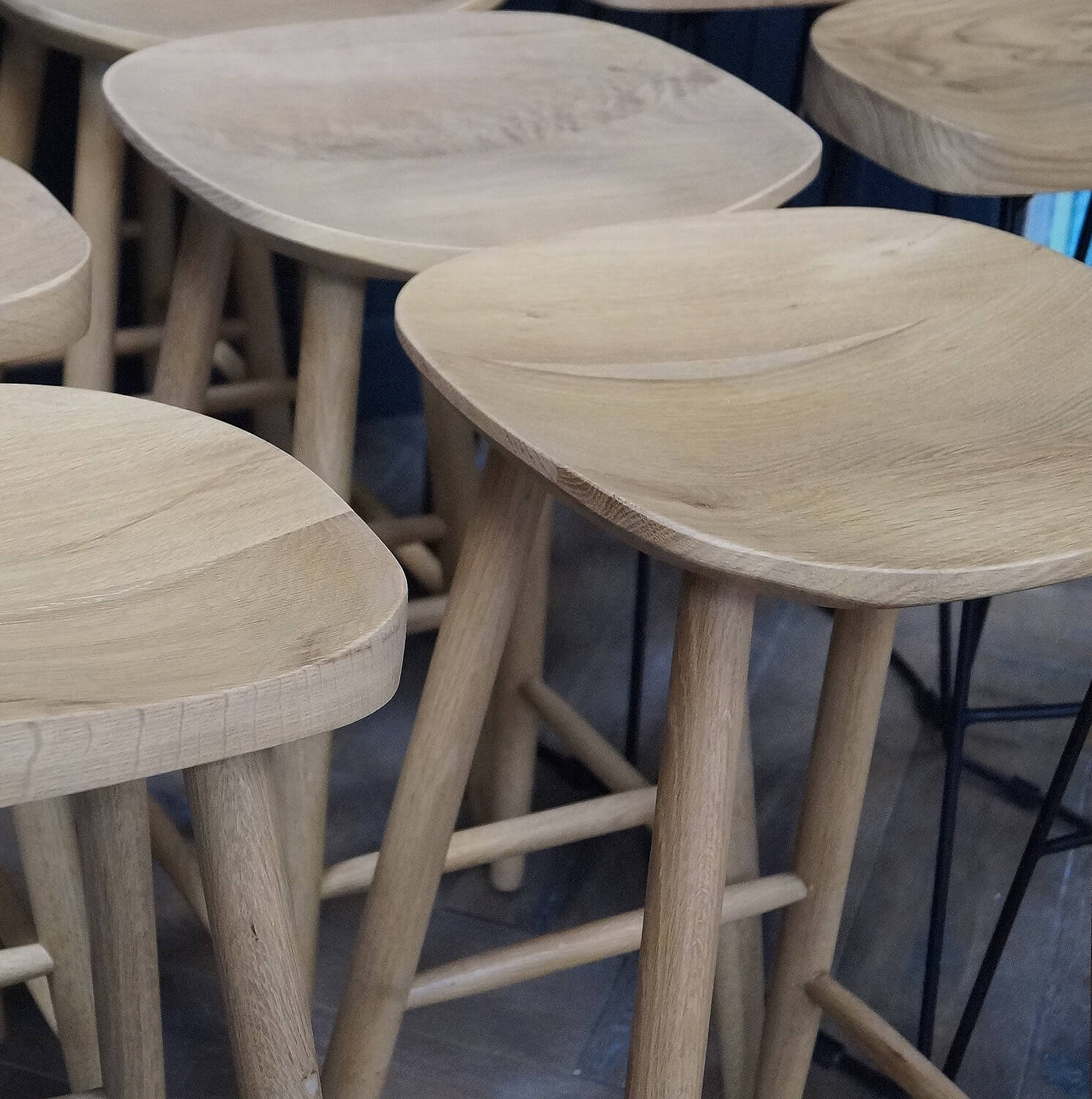 Shop High Quality Handmade OAK STOOLS UK – Oak Stools from Pure Workshop